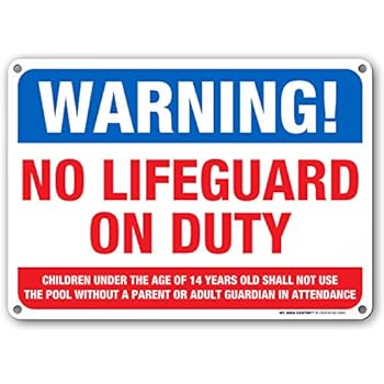 Amazon.com : Poolmaster Sign for Residential or Commercial Swimming ...
