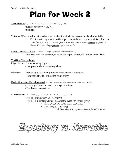 Expository Writing Lessons & Activities - Daily Writing Instruction ...