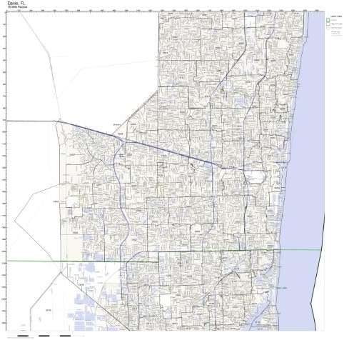 Amazon.com: Davie, FL ZIP Code Map Not Laminated: Home & Kitchen