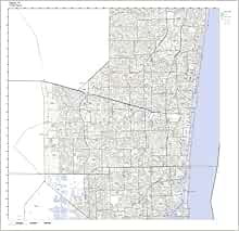 Davie, FL ZIP Code Map Not Laminated: Amazon.com: Office Products