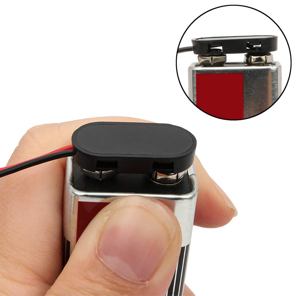 Mua Senzeal 20PCS 9V Battery Clip I-Type Buckle Connector Plastic ...