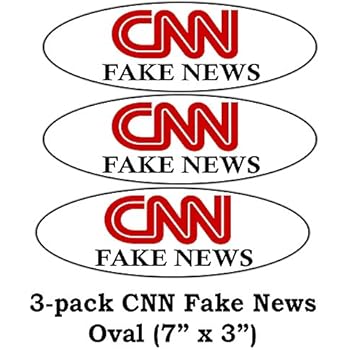 Amazon.com: 3-pack CNN Fake News Funny Bumper Sticker Decal: Automotive