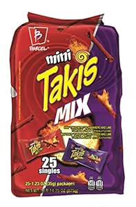 Amazon.com: Barcel Mini Takis - Crunchy Rolled Tortilla Chips – Nitro ...