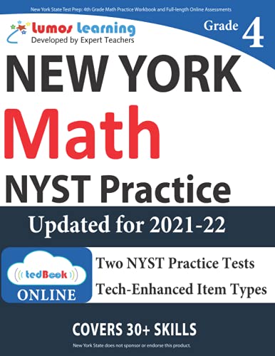 New York State Test Prep: 4th Grade Math Practice Workbook and Full ...