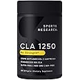 Amazon.com: Sports Research CLA - 1250mg with Active Conjugated Linoleic Acid for Men and Women ...
