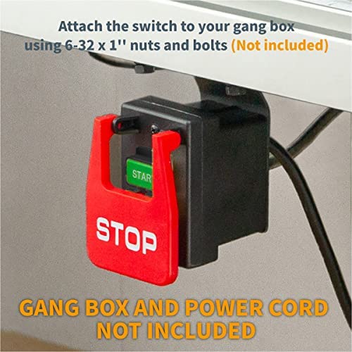 POWERTEC 120V/230V Dual Voltage Paddle Switch, 3 HP At 230 Volts, UL ...