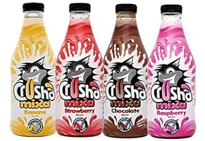 4 x pack of Crusha Milkshake Mixer Banana,Strawberry,Chocolate ...