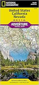 United States, California and Nevada (National Geographic Adventure Map ...