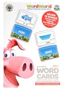 Amazon.com: WordWorld Rhyming Word Cards and Matching Game: Toys & Games