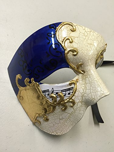 Luxury Mask Men's Phantom Of The Opera Half Face Masquerade Mask ...