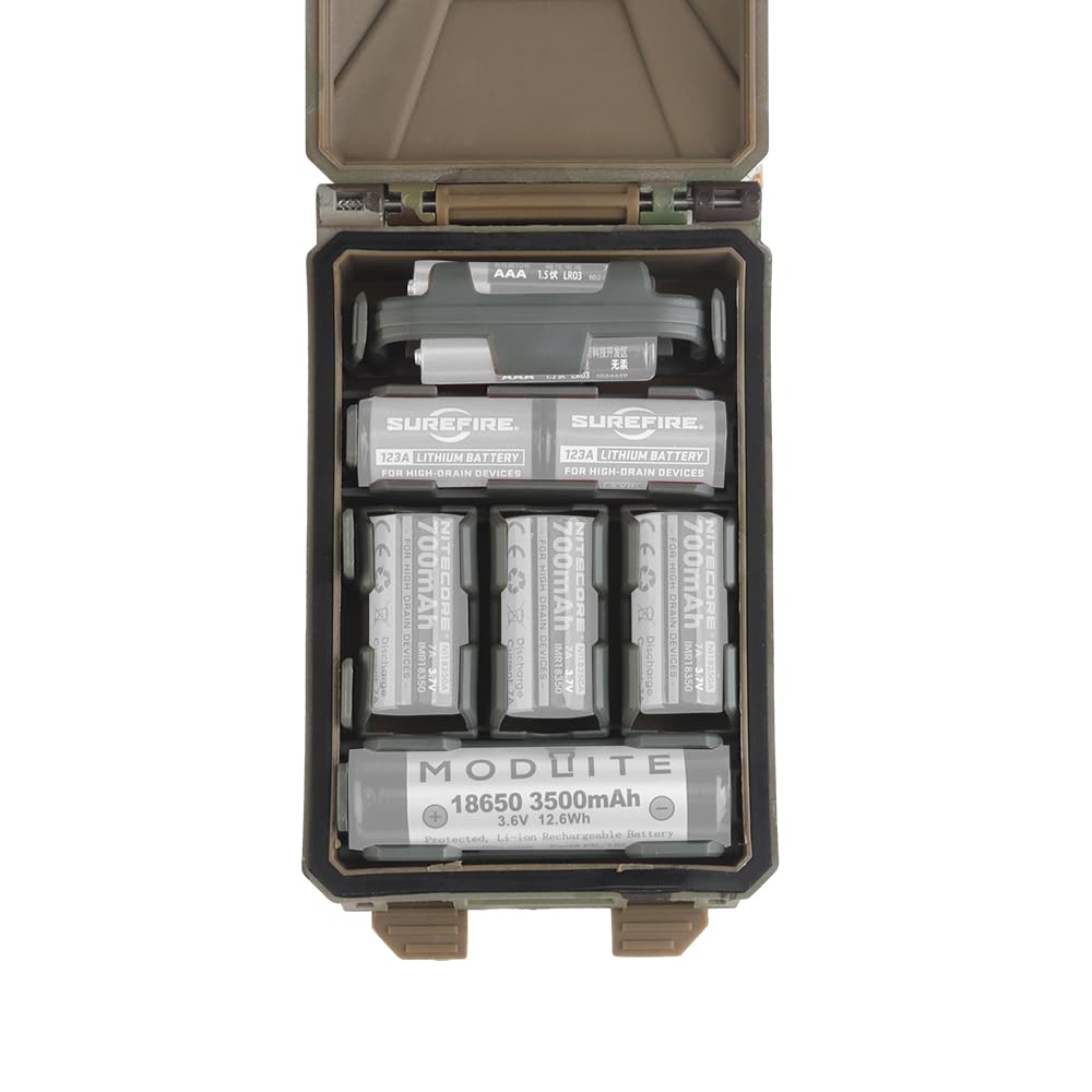 Modular Battery Storage Case With Movable Inserts, Waterproof MOLLE ...