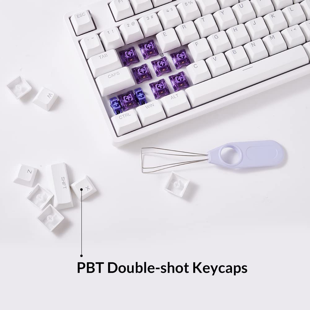 Mua Akko 5087S TKL Hot-Swappable Mechanical Keyboard White with PBT ...