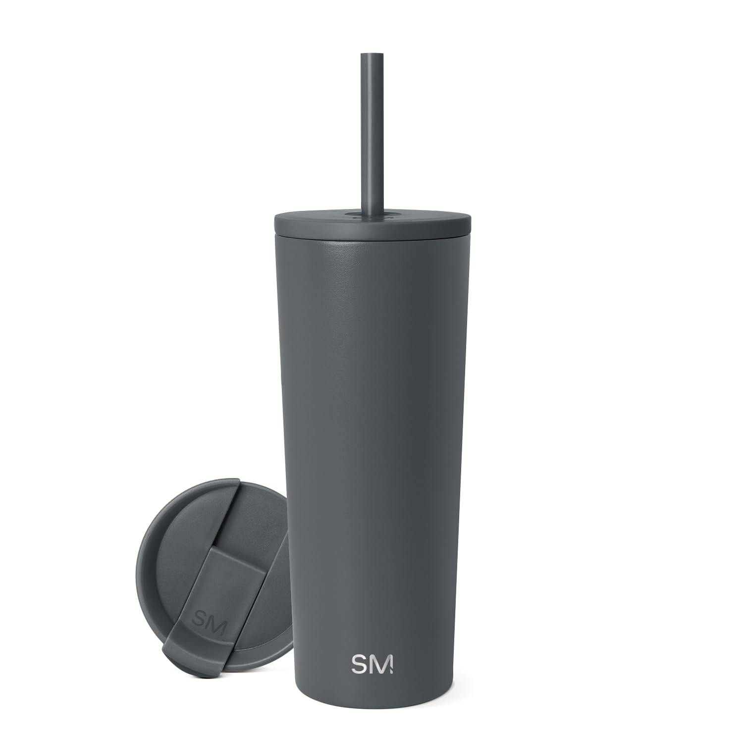 Simple Modern Insulated Tumbler with Lid and Straw | Iced Coffee Cup ...