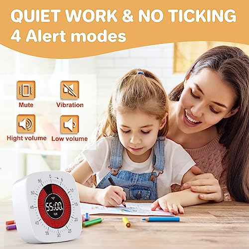 Visual Timer for Kids, Timers for Classroom, Digital Timer with 60 ...