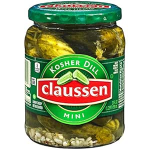Amazon.com : Claussen Kosher Dill Mini Pickles (20 oz Jar) : Grocery ...