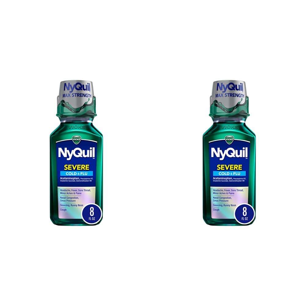 Mua Vicks NyQuil SEVERE Cold and Flu Relief Liquid Medicine, Maximum ...