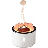 Mcbazel 360ML Flame Diffuser Large Capacity Essential Oil Diffuser with Remote Control Volcano ...