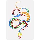 Amazon.com : FINGERINSPIRE Snakes Stencil for Painting 11.8x11.8 Viper ...
