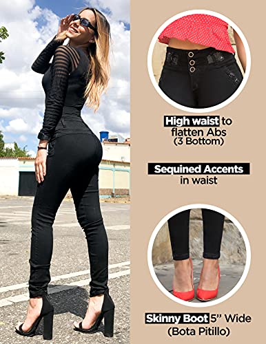 ARANZA Colombian Pants UP Jeans Black Butt Lifting Jeans for Women ...