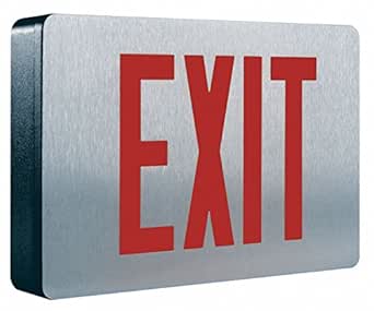 COOPER LIGHTING Cast Aluminum LED Exit Sign: Commercial Lighted Exit ...