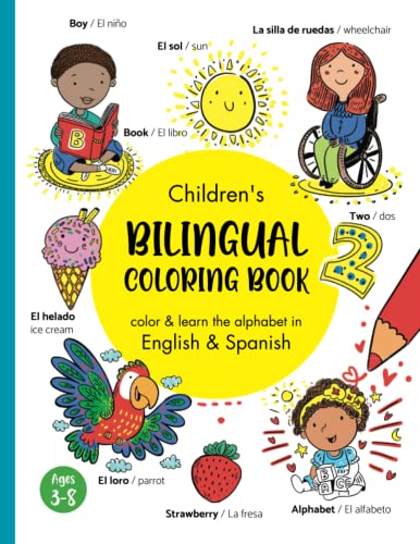 Children´s Bilingual Coloring Book - color & learn the alphabet and ...