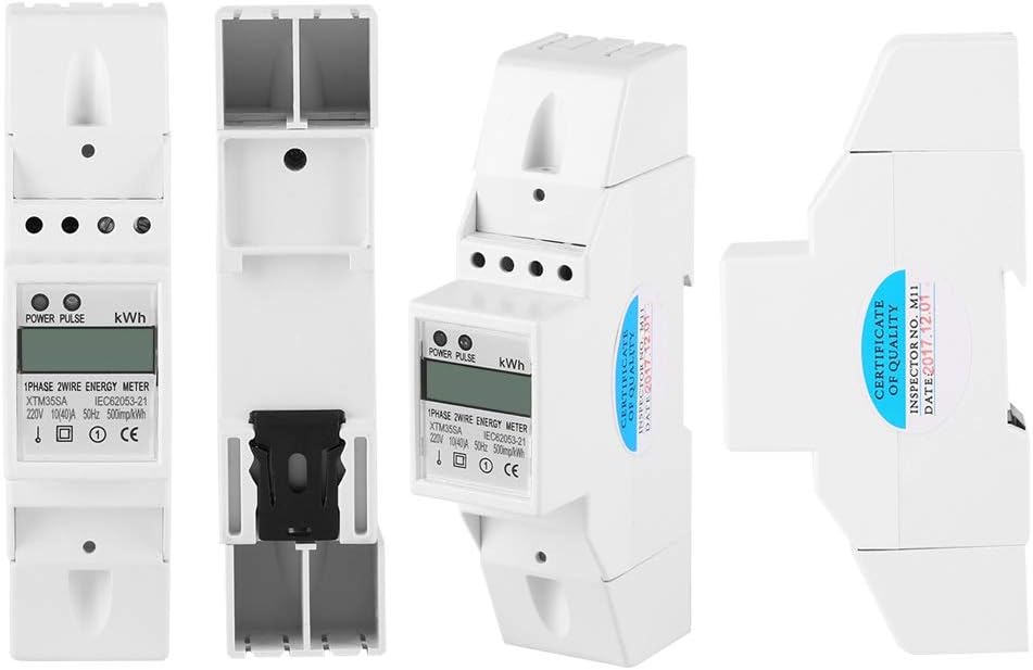 Single Phase Electric Meter – Digital LCD Single-Phase DIN-Rail ...