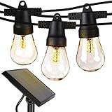 Brightech Ambience Pro Solar Powered Outdoor String Lights - Commercial ...