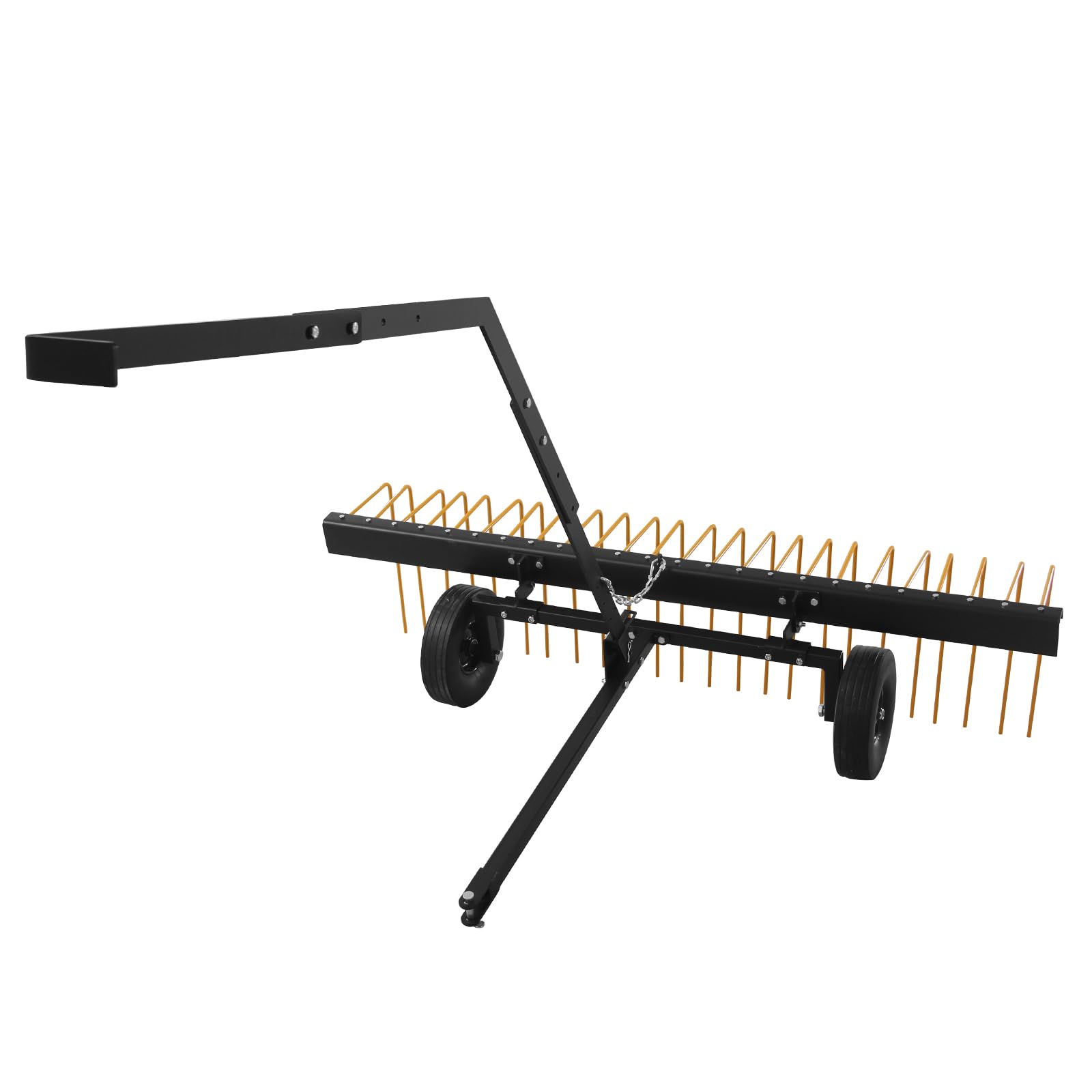 60" ATV Tow Behind Lawn Rake Durable Corrosion Resistant Steel Pine ...