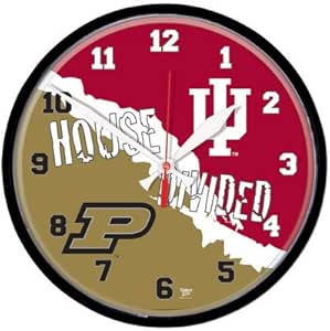 Amazon.com: Wincraft 2561691 Collegiate 12.75" Round Clock - Indiana vs ...