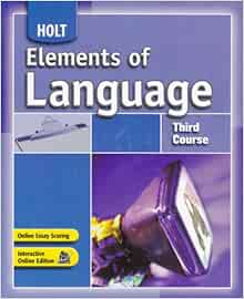 Amazon.com: Elements of Language: Third Course, Grade 9: 9780030796814 ...