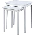 Amazon.com: Convenience Concepts American Heritage Nesting End Tables, White : Home & Kitchen