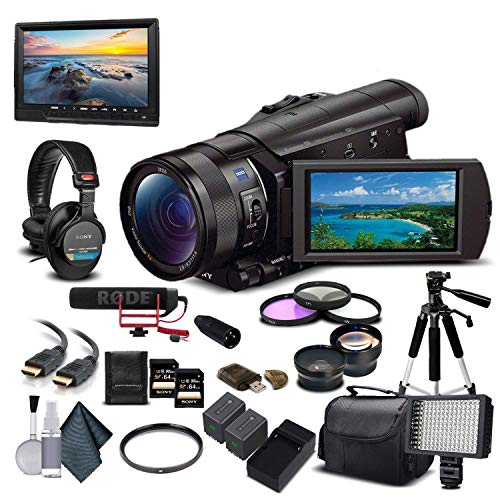 Sony FDR-AX100 4K Ultra HD Camcorder (FDR-AX100 4K PAL) With 2-64GB ...