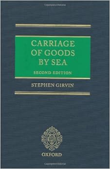 Carriage of Goods by Sea: Stephen D. Girvin: 9780199589913: Amazon.com ...