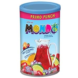 Amazon.com : Mondo Drink Mix, Primo Punch, 0.63-Ounce (Pack of 12 ...