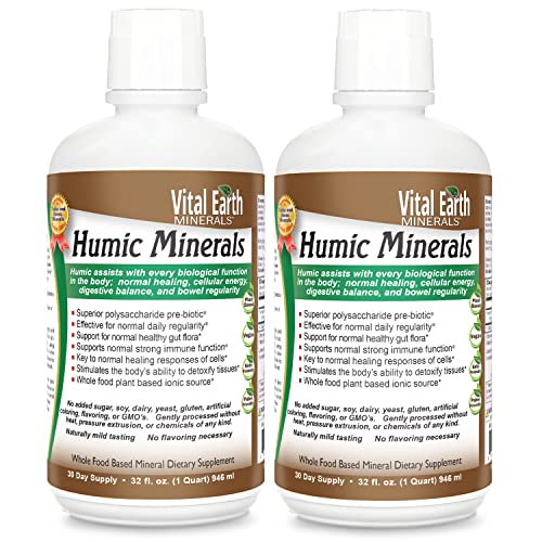 Vital Earth Humic Minerals - 70+ Trace Minerals with Naturally ...