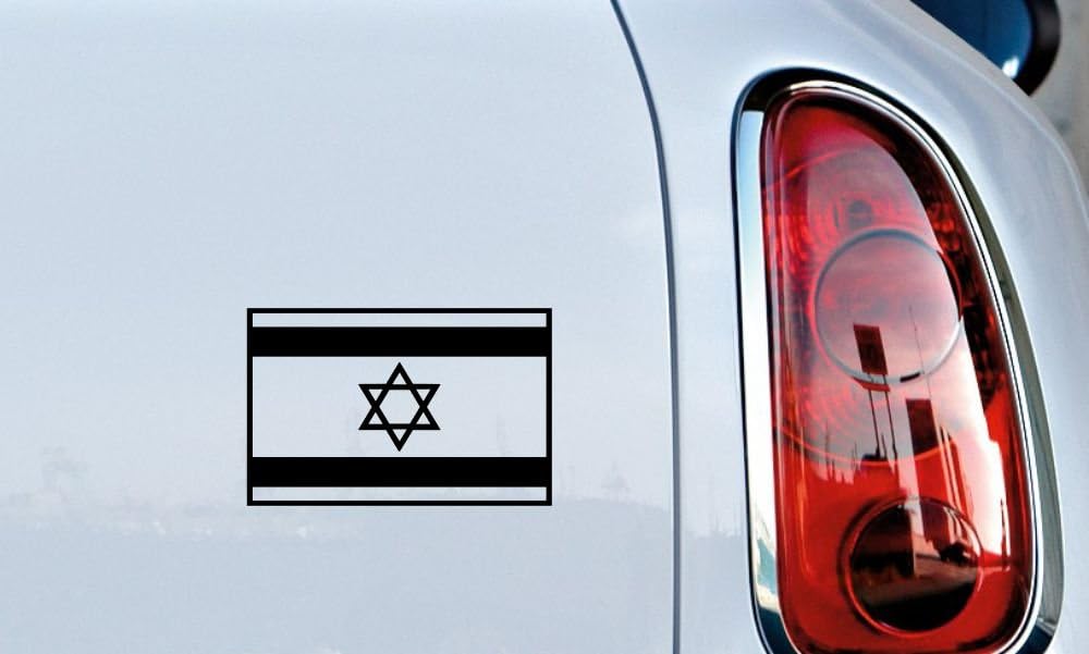 Amazon.com: Flag Israel Israeli Car Vinyl Sticker Decal Bumper Sticker ...