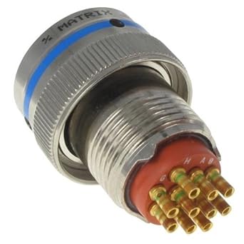 Amphenol MS3475L12-10S Circular MIL Spec Connector ST PLUG W/GROUNDING ...