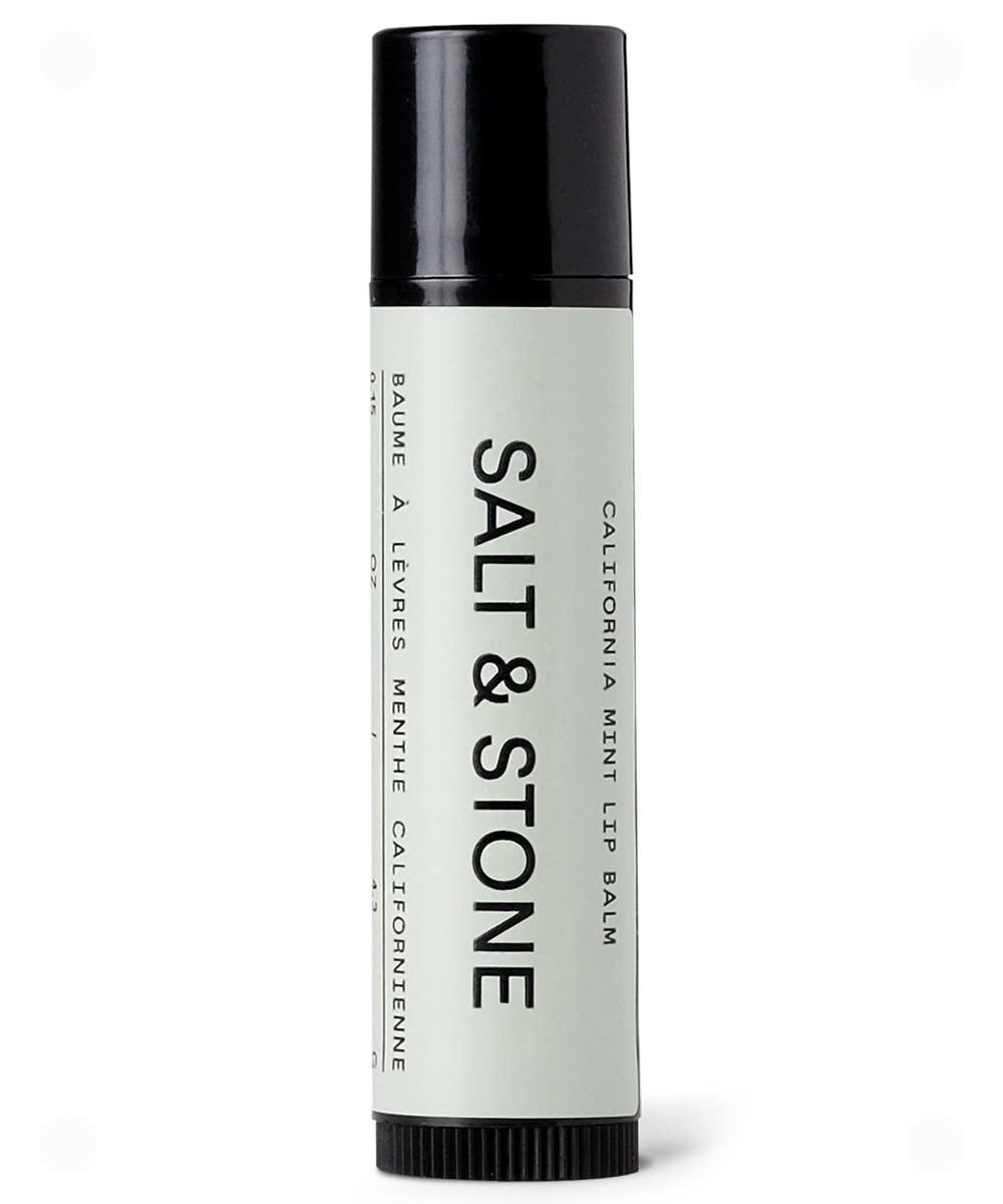 SALT & STONE California Mint Lip Balm (1 Pack) | Natural, Moisturizing ...