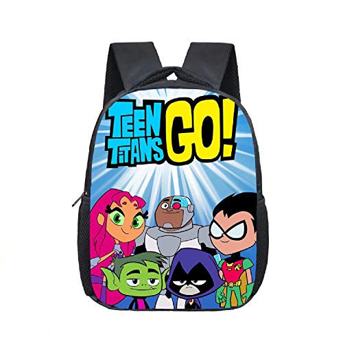 12" Toddler Backpack Teen Titans Go Anime Cartoon Kids School Shoulders ...