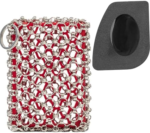 BTLUX Cast Iron Scrubber – 316 Stainless Steel, 𝐓𝐫𝐢𝐩𝐥𝐞 𝐑𝐢𝐧𝐠 𝐂𝐡𝐚𝐢𝐧𝐦𝐚𝐢𝐥 ...