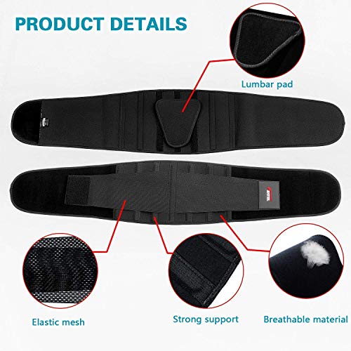 FEATOL Back Brace for Lower Back Pain, Back Support Belt for Women ...