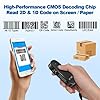 OBZ Mini 2D Bluetooth Barcode Scanner 2.4G Wireless Barcode Scanner, 3 ...