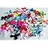 Amazon.com: BCHZ 100pcs Mini Satin Ribbon Flowers Bows, Gift/DIY/Craft ...