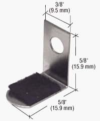 Amazon.com: CRL 5/8" x 3/8" Bendable "L" Clips - Pack of 4: Home & Kitchen