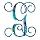 Amazon.com: Letter G Monogram Initial Vinyl Decal | Personalized ...