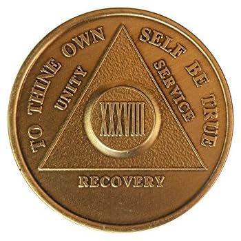 Amazon.com: 38 Year Bronze AA (Alcoholics Anonymous) - Sober / Sobriety ...