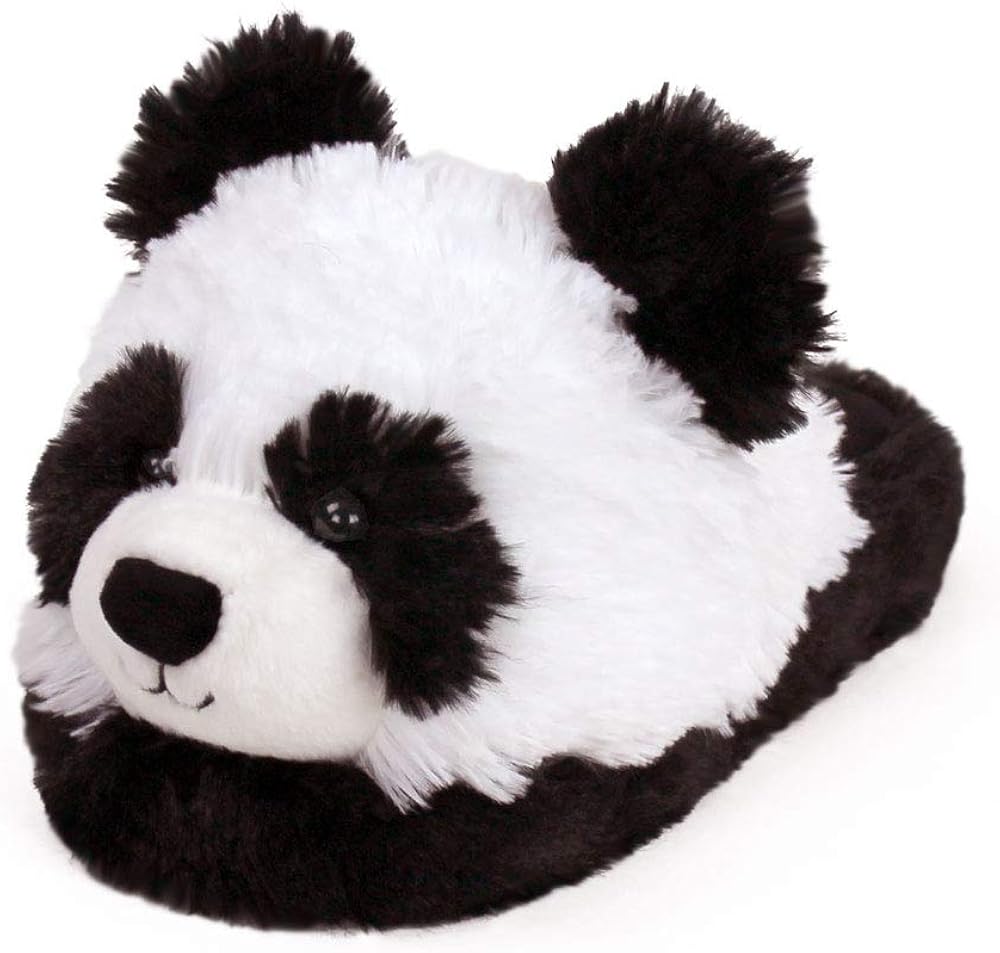Amazon.com | Everberry Fuzzy Panda Slippers –Plush Panda Bear House ...
