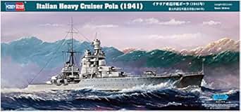 Amazon.com: Hobby Boss Italian Heavy Cruiser Pola Boat Model Building ...