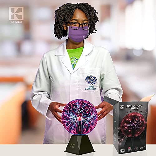 Katzco 7" Plasma Ball - Nebula Sphere, Thunder Lightning - Plug-in ...