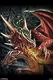 Amazon.com: Incineration Dragon Tom Wood Fantasy Art Poster 12x18 inch ...